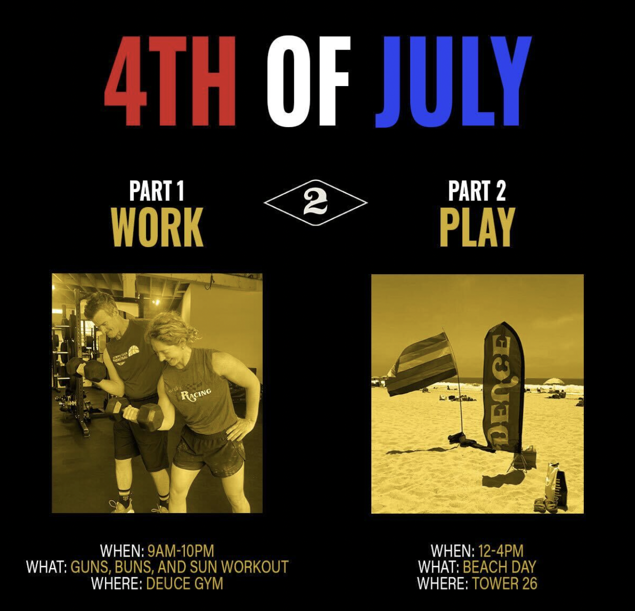Celebrate Independence Day with DEUCE! - DEUCE Gym